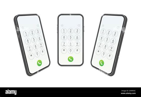 Keypad For On Smartphone Screen Application Interface On Mobile Phone