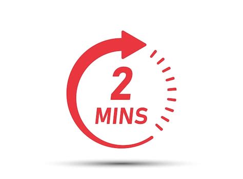 Premium Vector 2 Minute On Stopwatch Icon In Flat Style Clock Face Timer Vector Illustration