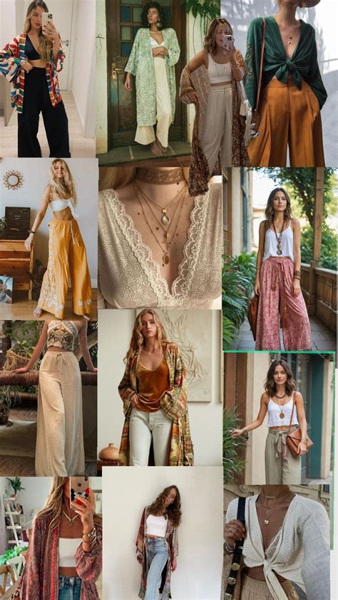 Retro Boho Chic Look Boho Chic Look Boho Ideias Fashion