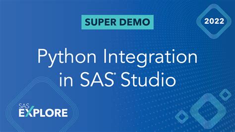 Python Integration In SAS Studio SAS Support Communities