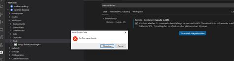 Attach Visual Studio Code Doesn T Work If Kubernetes Setting Is In Wsl Issue Microsoft