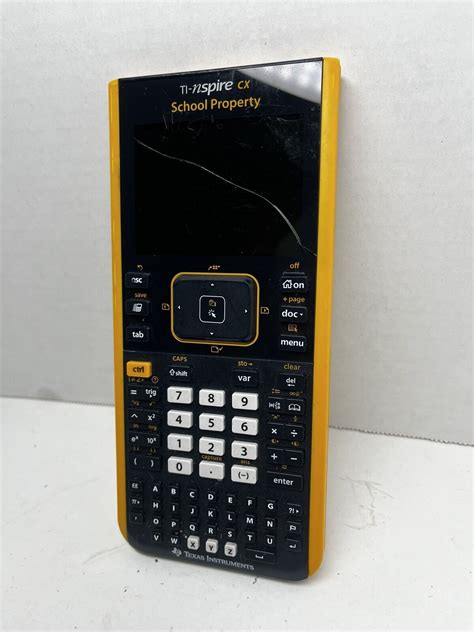 Texas Instruments Ti Nspire Cx Graphing Calculator School Property