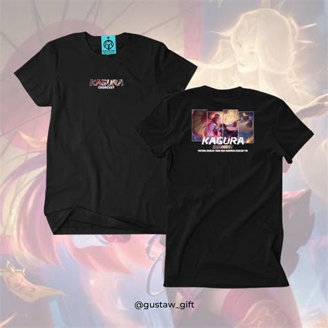 Jual Gg T Shirt Kagura Skin Exorcist Mobile Legends Kaos Custom Katun Slim Fitting Shopee
