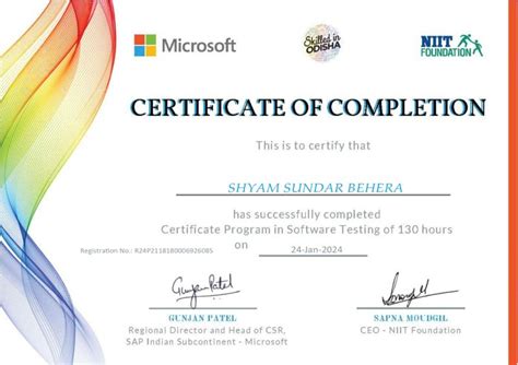 Shyam Sundar Behera On Linkedin Softwaretesting Certification Careergrowth Continuouslearning