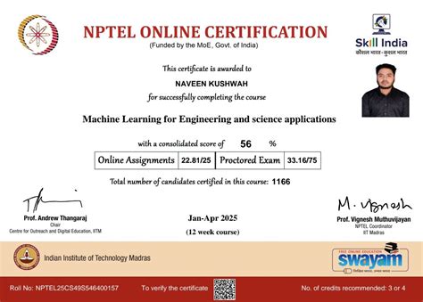 Machinelearning Nptel Artificialintelligence Datascience… Naveen Kushwah