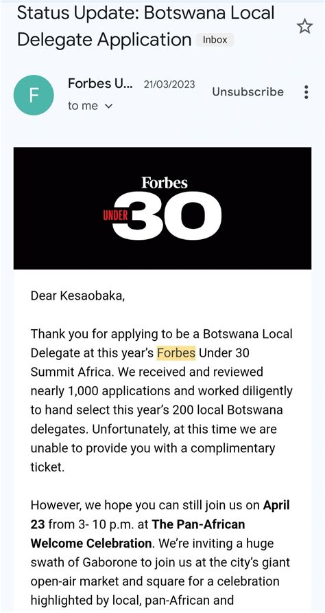 Kesaobaka Raroki On Linkedin Forbesunder302024 Catharsisconsultingandtraininginstitute