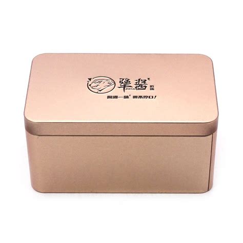 Wholesale Yellow Rectangular Empty Tin Box Container