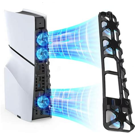 New Ps5 Slim Cooling Fan Blacknew Playstation 5 Slim Cooling Station