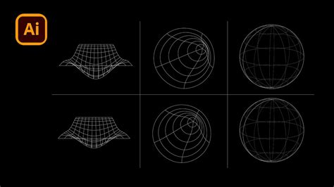 illustrator tutorial 3d wireframe graphics youtube