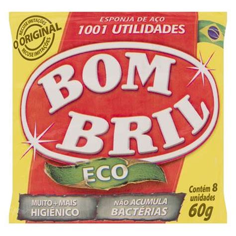 Esponja De Aço Bombril Eco 60g Supermercado Meschke Ltda