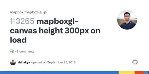 Mapboxgl Canvas Height 300px On Load · Issue 3265 · Mapboxmapbox Gl Js · Github