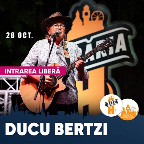 Seară De Folk Cu Ducu Bertzi 28 Octombrie Berăria H