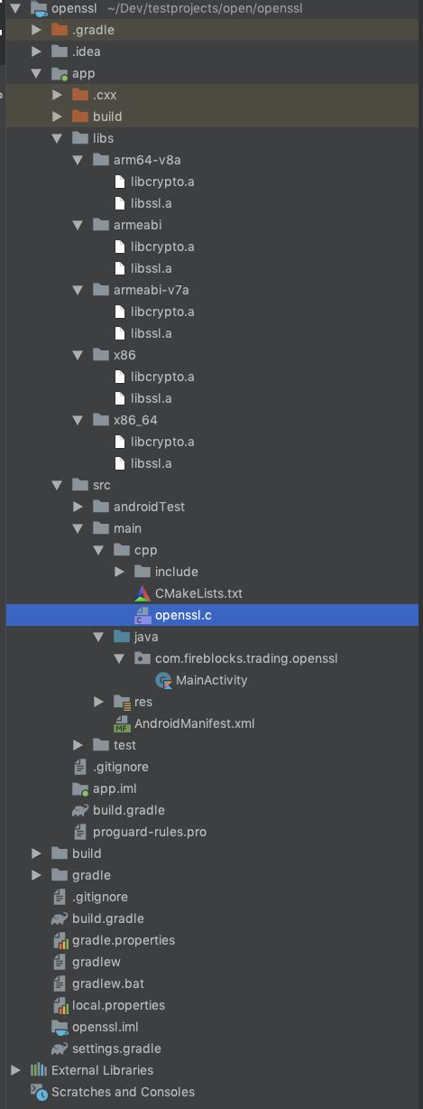 Android How To Correctly Specify Cmakelists File Stack Overflow