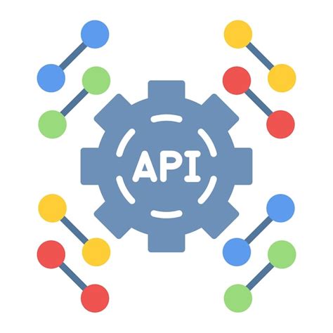 Premium Vector Api Flat Illustration