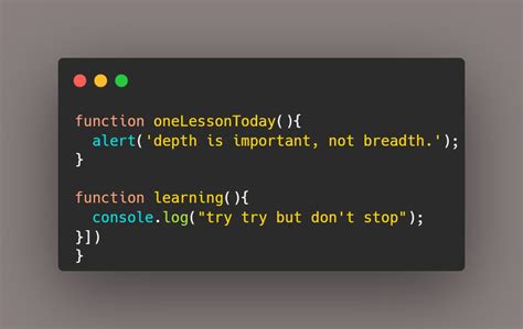 Frontenddevelopment Javascript Learningtips Focus Depth