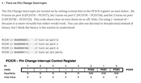 Avr Assign An Interrupt To Any Pin Of The Atmega Microcontroller