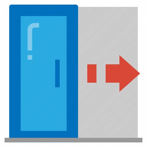 Emergency Exit Logout Outside Icon Download On Iconfinder