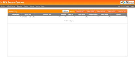 Survey Creator V18 Voiptools