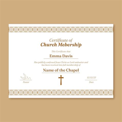 Free Religious Certificate Templates Totally Free Printables