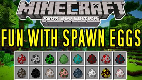 Minecraft 360 Tu9 All Spawn Eggs Basics Tutorial マイクラ