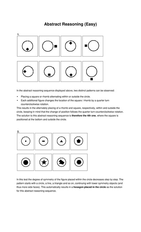Abstract Reasoning With Explanation Abstract Reasoning Easy 1 In