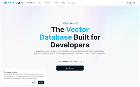 Milvus An Open Source Vector Database Designed For Developers To