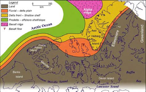 Late Albian Paleogeography With A Sandy Deltaic Plain Occupying The Download Scientific Diagram