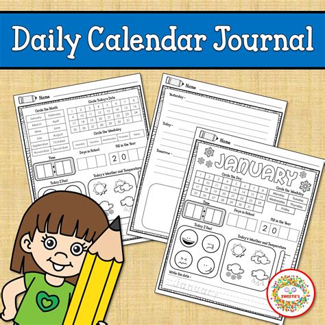 Free Printable Daily Calendar Worksheets Free Printable Template