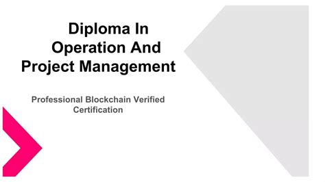 Certificate In Project Management Uniathena Pptx