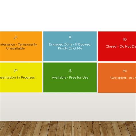 Office Door Sign Status Etsy