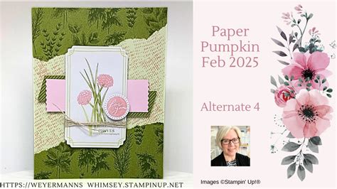 Paper Pumpkin Feb 2025 Hello Spring Alternative 4 Stampin Up Youtube