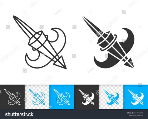 Mouse Cursor Black Linear Silhouette Icons เวกเตอร์สต็อก ปลอดค่าลิขสิทธิ์ 1117071347