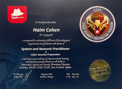 haim cohen 🇮🇱 on linkedin i m happy to share that i successfully completed with excellence the…