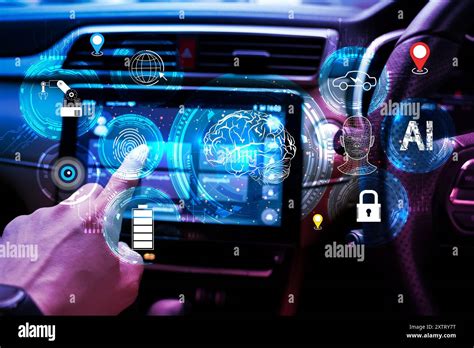 Modern Smart Car Technology Intelligent System Using Heads Up Display Hud Autonomous Self