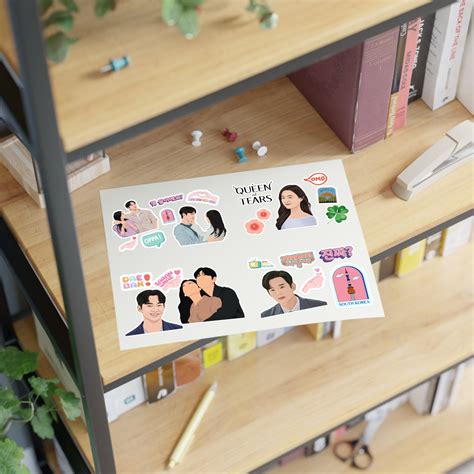 Queen Of Tears Sticker Sheet Kdrama Stickers Kdrama Prints Korea