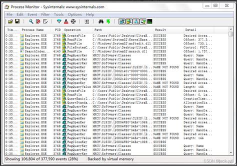 Process Monitor工具使用实验（23） Csdn博客