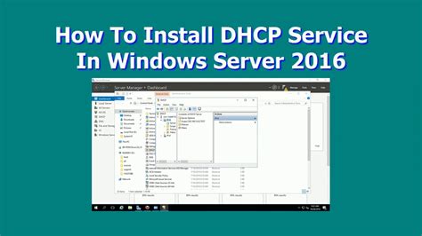 How To Install Dhcp Service In Windows Server 2016 Youtube