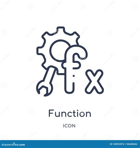 Linear Function Icon From Cryptocurrency Economy And Finance Outline Collection Thin Line