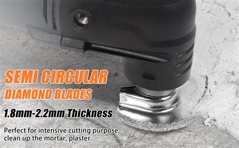 Enrimyee Oscillating Tool Blades 6 Pcs Oscillating Multi Tool Diamond