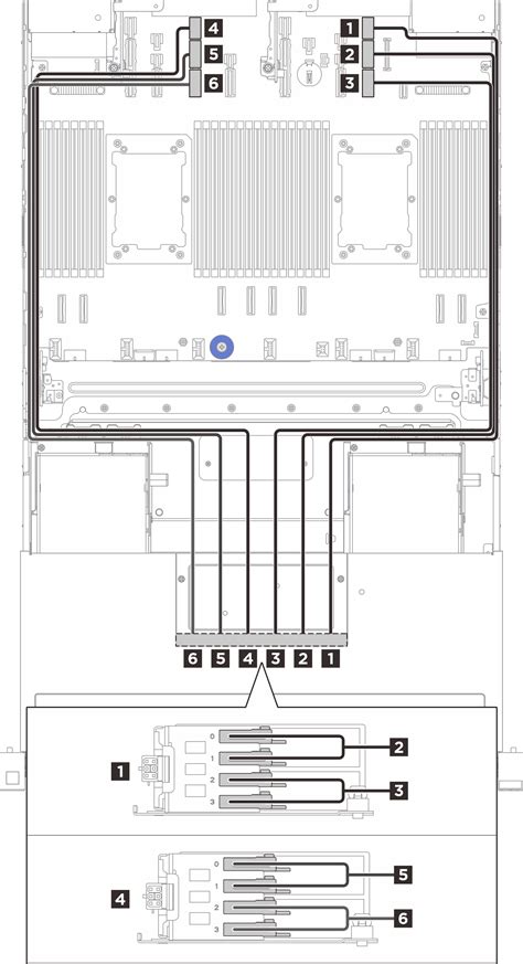 E3 S Drive Backplane Cable Routing Thinksystem Sr650a V4 Lenovo Docs