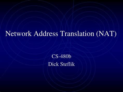 PPT Network Address Translation NAT PowerPoint Presentation Free Download ID