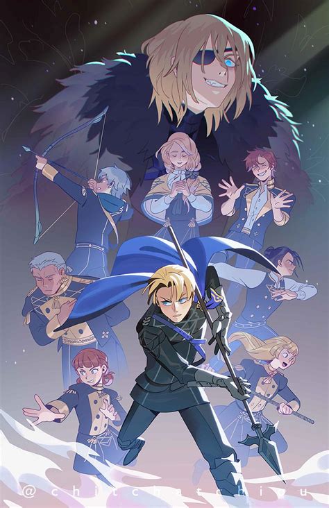 Chiou Annette Fantine Dominic Ashe Ubert Dedue Molinaro Dimitri Alexandre Blaiddyd Dimitri