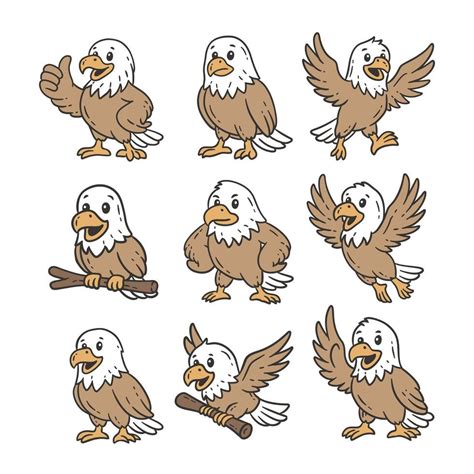 Cute Eagle Doodle Style Illustration 62442473 Vector Art At Vecteezy