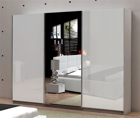 Купить БЕЛЫЙ ГЛЯНЦЕВЫЙ ШКАФ С ЗЕРКАЛОМ, ШИРИНА 270 СМ: отзывы, фото и ...