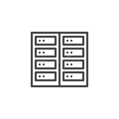 Server Hosting Line Icon Stock Vector Illustration Of Hosting 359514487