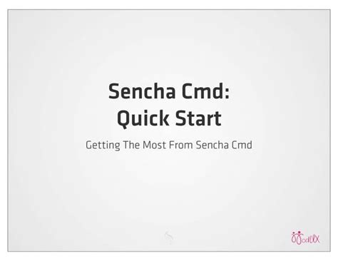Sencha Cmd Quick Start Pdf