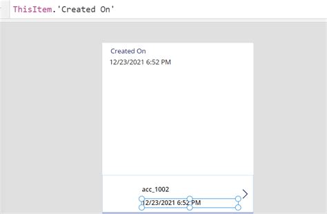 Solved Show Created On Within Form Datacard Power Platform Community