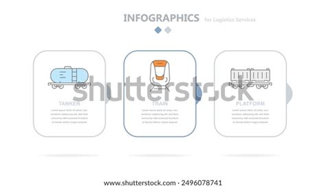 Logistic Modern Color Rectangular Infographics Reflecting Stock Vector Royalty Free 2496078741