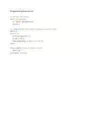 Programming Exercise Docx Programming Exercise Convert Into