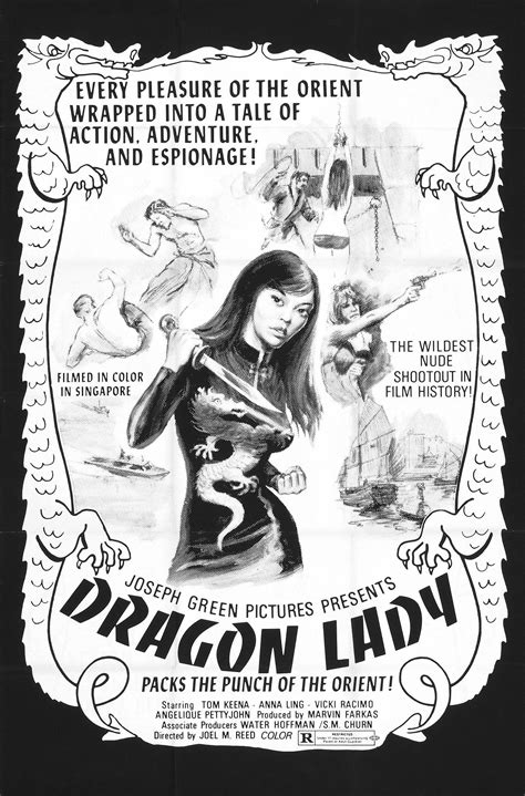 Dragon Lady Female Dragon Film History Movie Posters Vintage